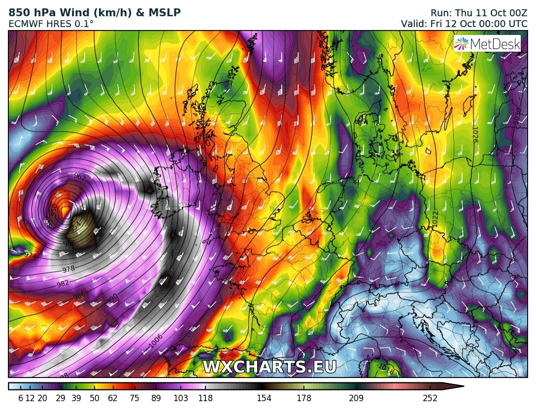 Intense windstorm Callum expected to hit western Ireland and Scotland ...
