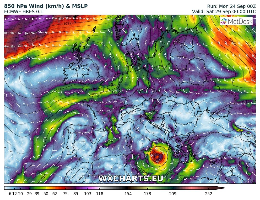 A new warm core cyclone / medicane possible in south Mediterranean on ...
